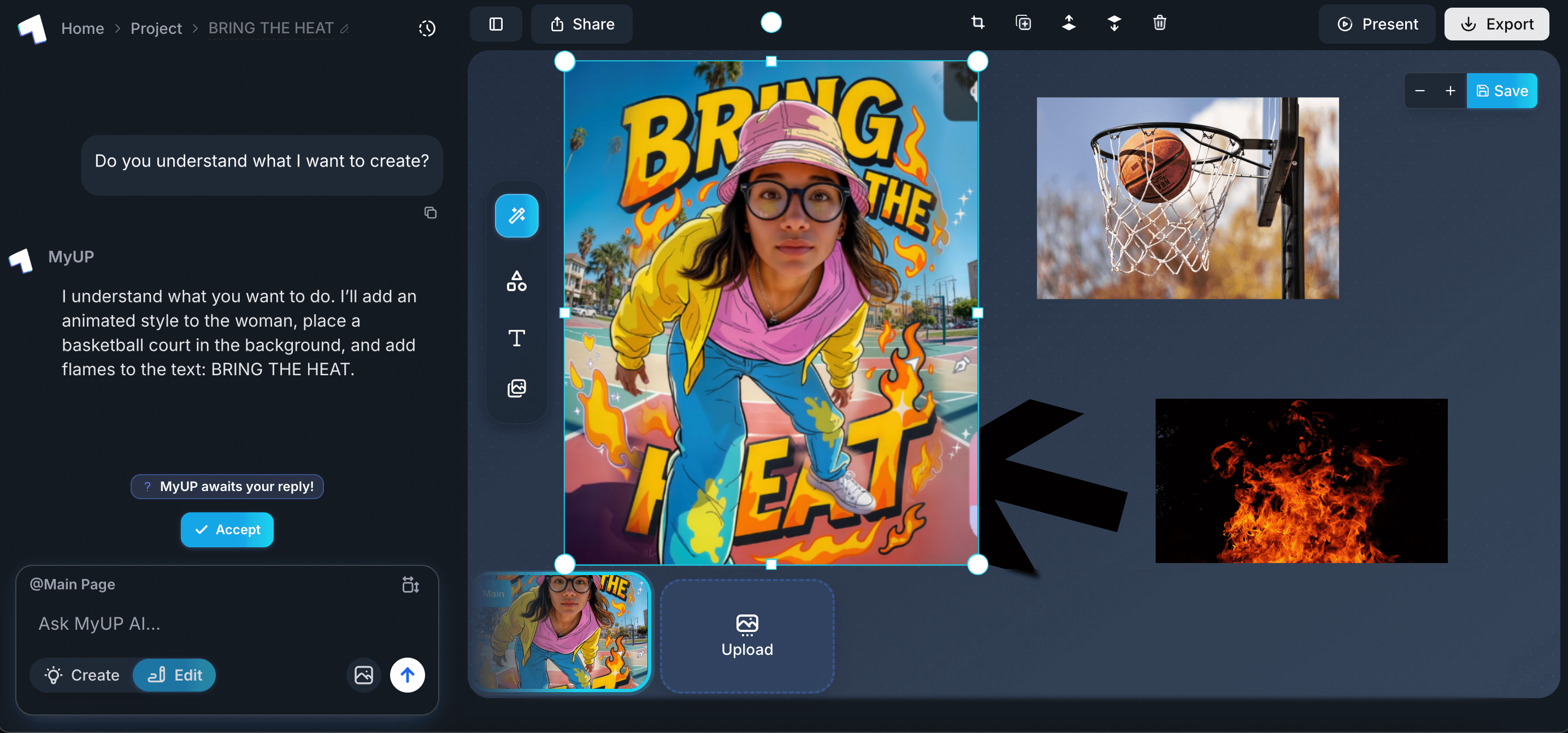 MyUP - The AI Creative Agent